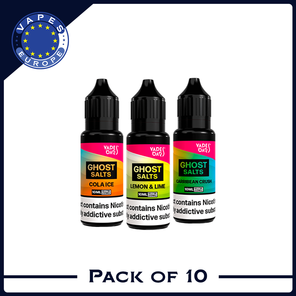 Ghost Nic Salts (Box of 10) | 25+ Flavours | 29,99€